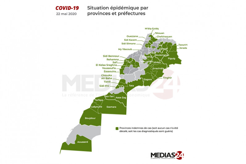 Tétouan, Fnideq, Mdiq passent au vert (situation au 22 mai à 16H ...